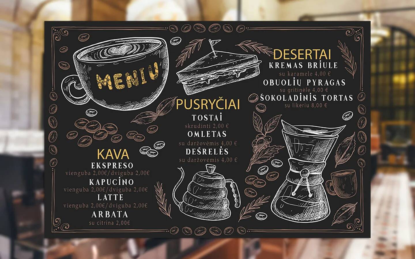 free-a4-menu-templamockup - Photo Print House